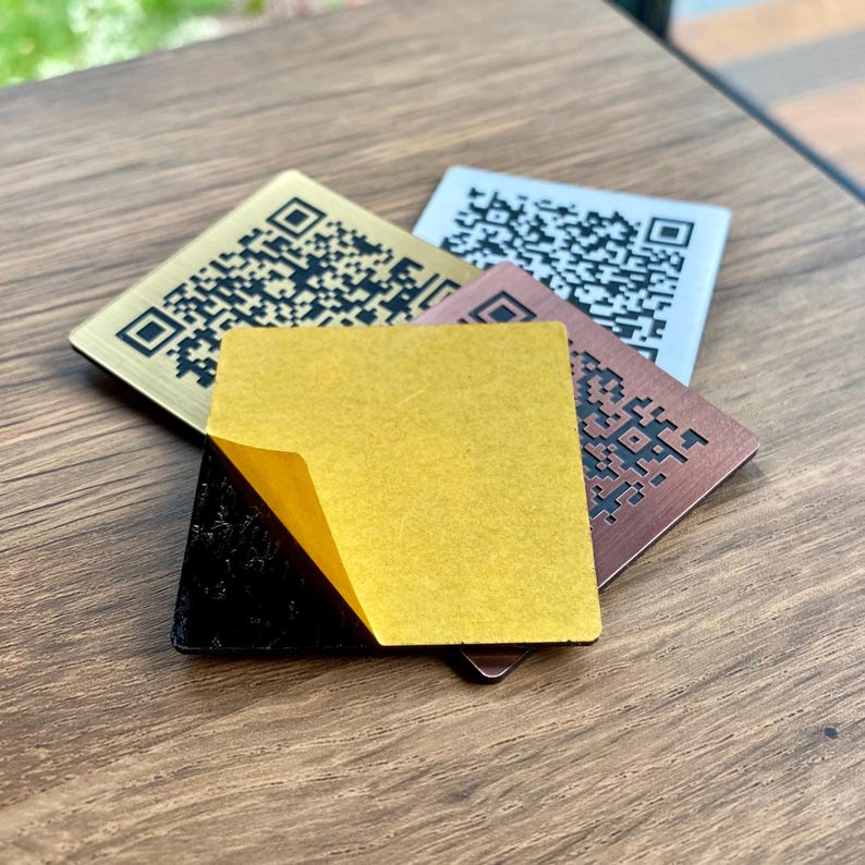 Metal QR Code Stickers - Business Outdoor Signs and Plaques - Made From ...