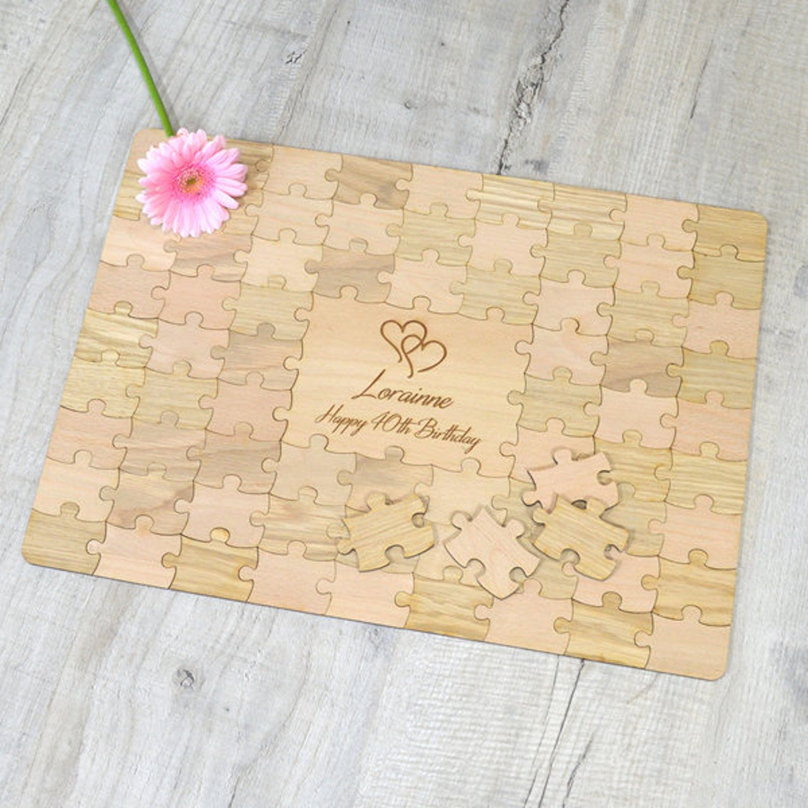 Personalized Birthday Party Jigsaw Puzzle Guestbook Unique - Etsy