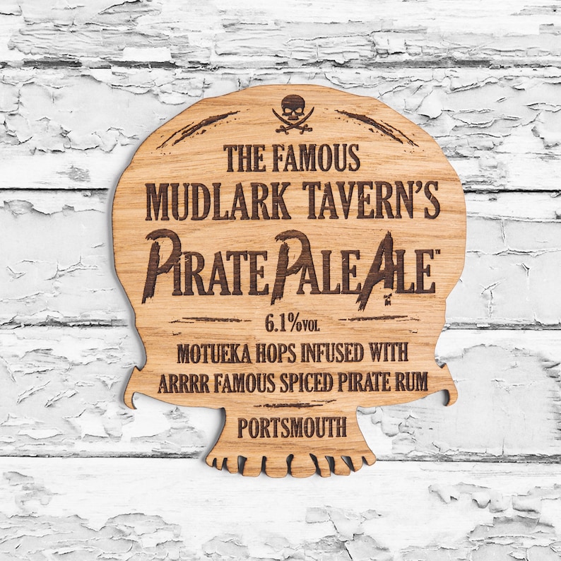Wooden Bar Pump Clips Custom Personalised Wood Brewery Beer Ale Craft ...