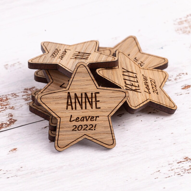 Personalised Wooden Star Gift for Pupils – End of Term Christmas 2025 ...
