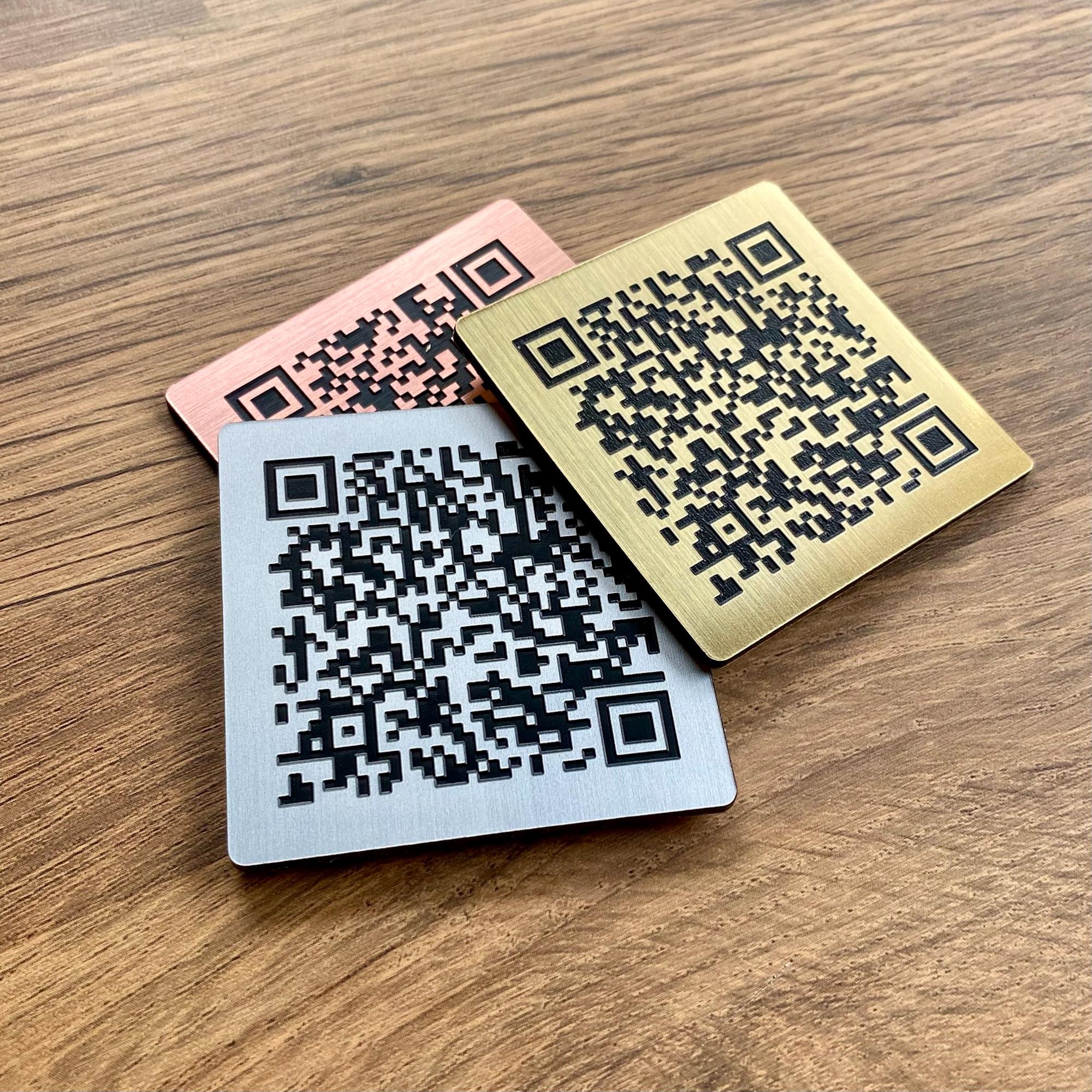 Metal QR Code Stickers - Business Outdoor Signs and Plaques - Made From ...