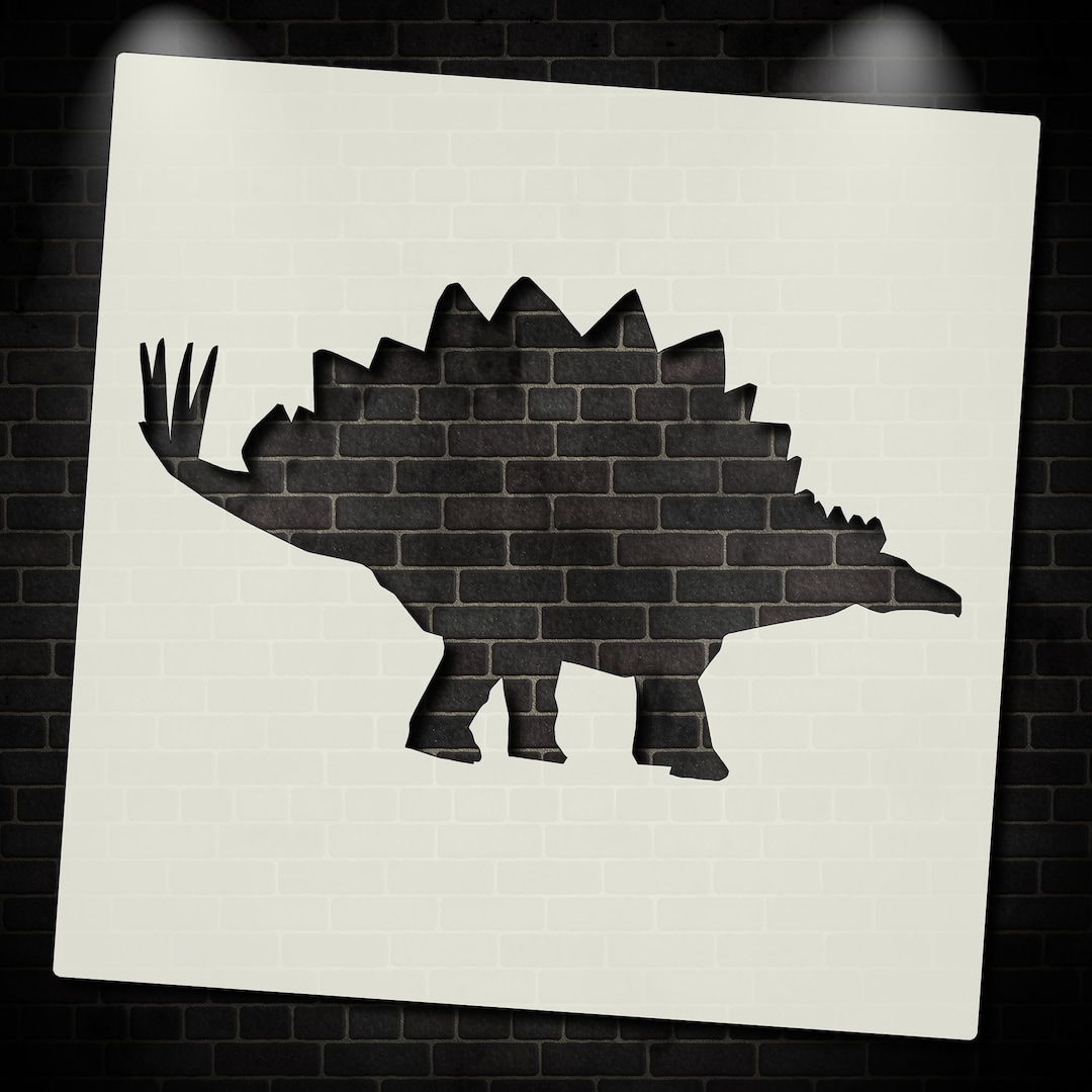 Stegosaurus Dinosaur Large Wall Stencil Idea for Kids Childrens Bedroom ...