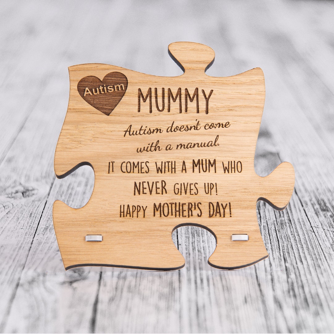 Autism Mothers Day Plaque Sign Gift Present for Mum Mummy Autistic ...