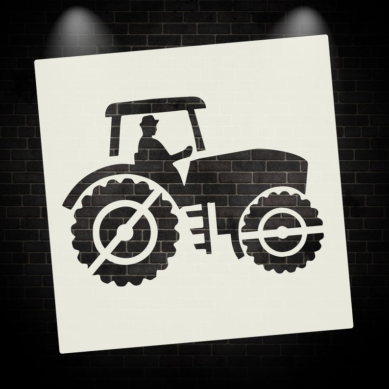 Tractor Stencils set of 5 Tractor Stencil Reusable Plastic - Etsy UK