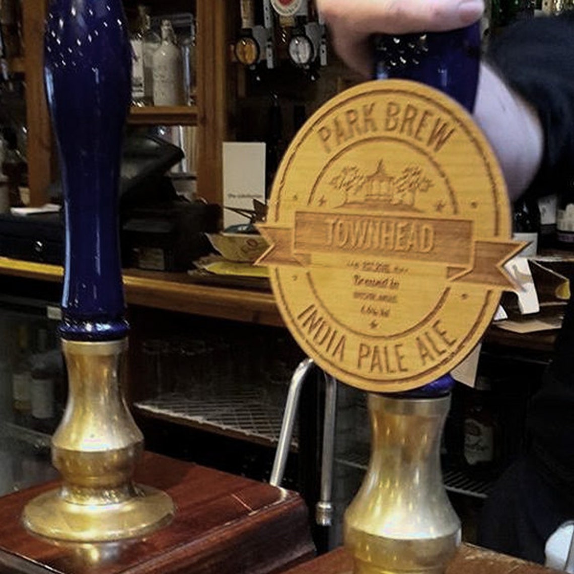 Wooden Bar Pump Clips Custom Personalised Wood Brewery Beer - Etsy UK