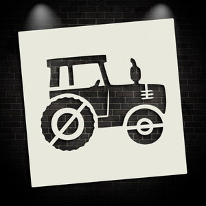Tractor Stencils (set of 5), Tractor Stencil, Reusable Plastic Wall Stencils, Farm Tractors ...