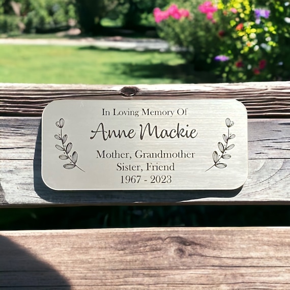 Memorial Plaques For Benches