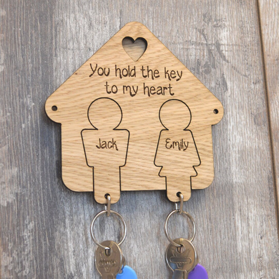 Wall Mounted People Shaped Keyring Hanger Valentines Day Love - Etsy