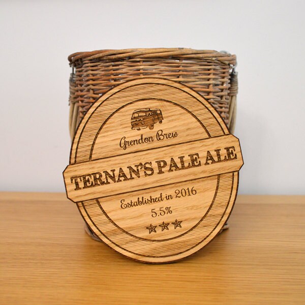 Wooden Bar Pump Clips Custom Personalised Wood Brewery Beer | Etsy