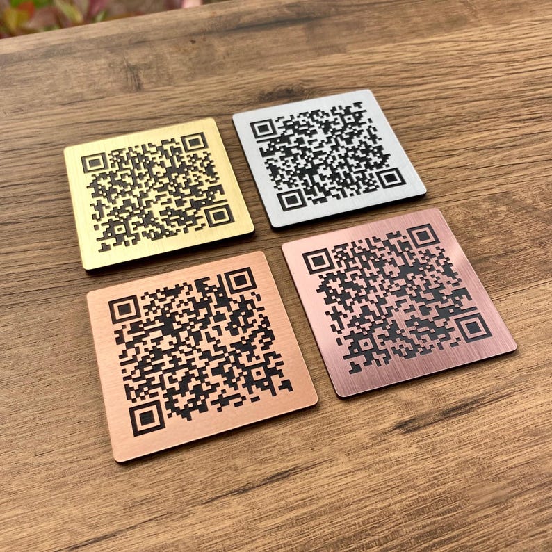 Metal QR Code Stickers - Business Outdoor Signs and Plaques - Made From ...