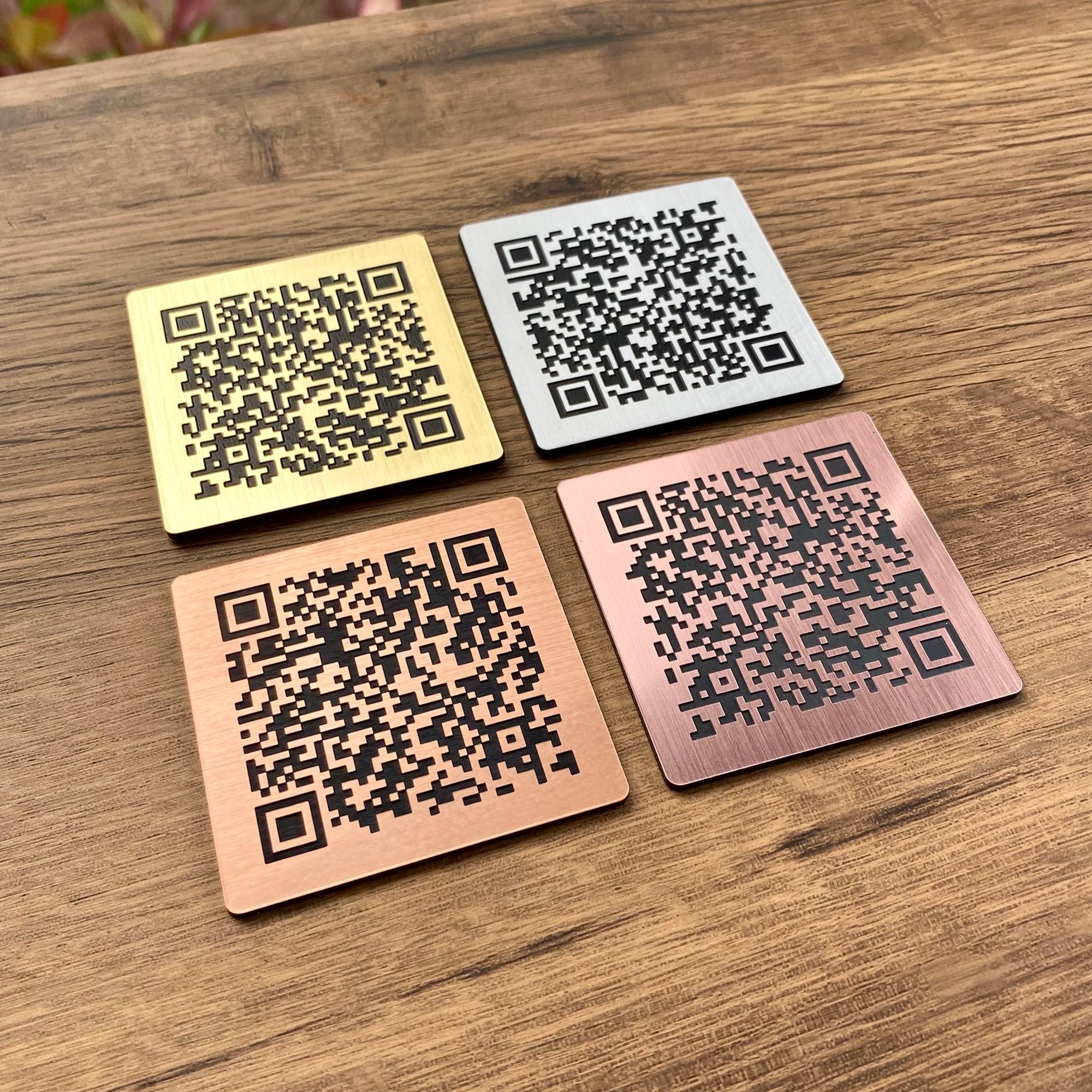 Metal QR Code Stickers - Business Outdoor Signs and Plaques - Made From ...