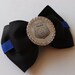 READY TO SHIP Thin Blue Line Law Enforcement Inspired Bow | Etsy