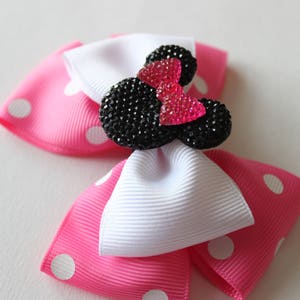 Minnie Mouse Pink Inspired Bow - Etsy