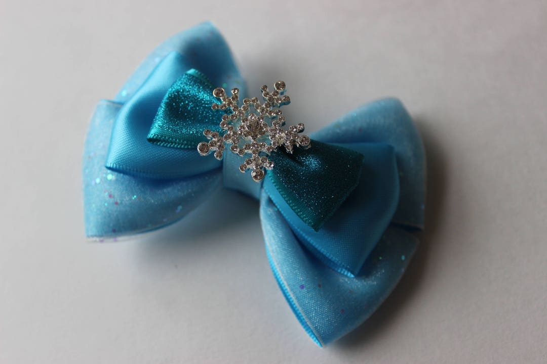 Snow Queen Elsa Inspired Boutique Bow - Etsy