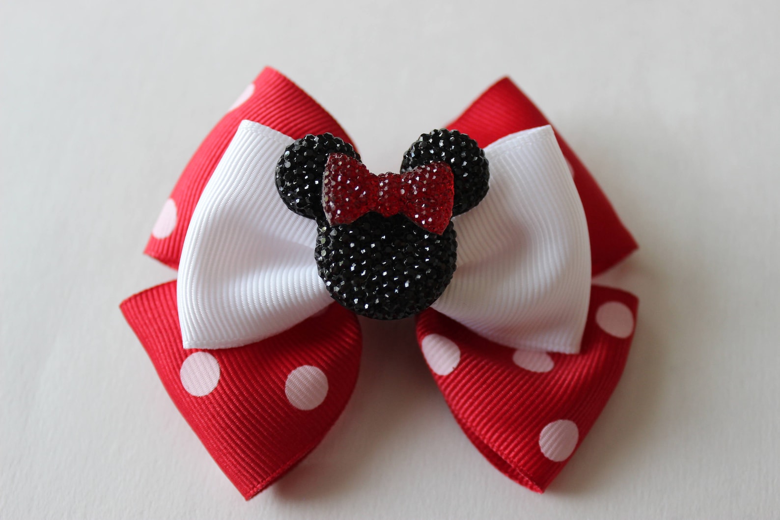 Minnie Mouse Red Inspired Bow - Etsy