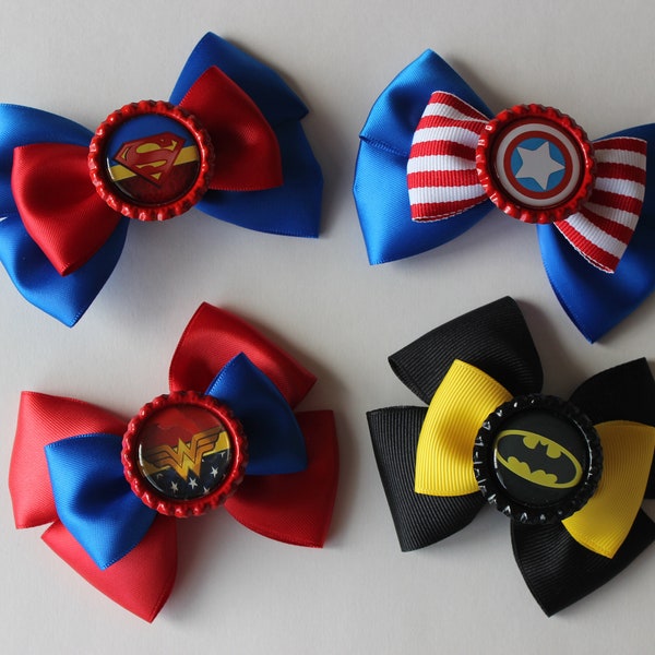 Super Hero Hair Bow - Etsy