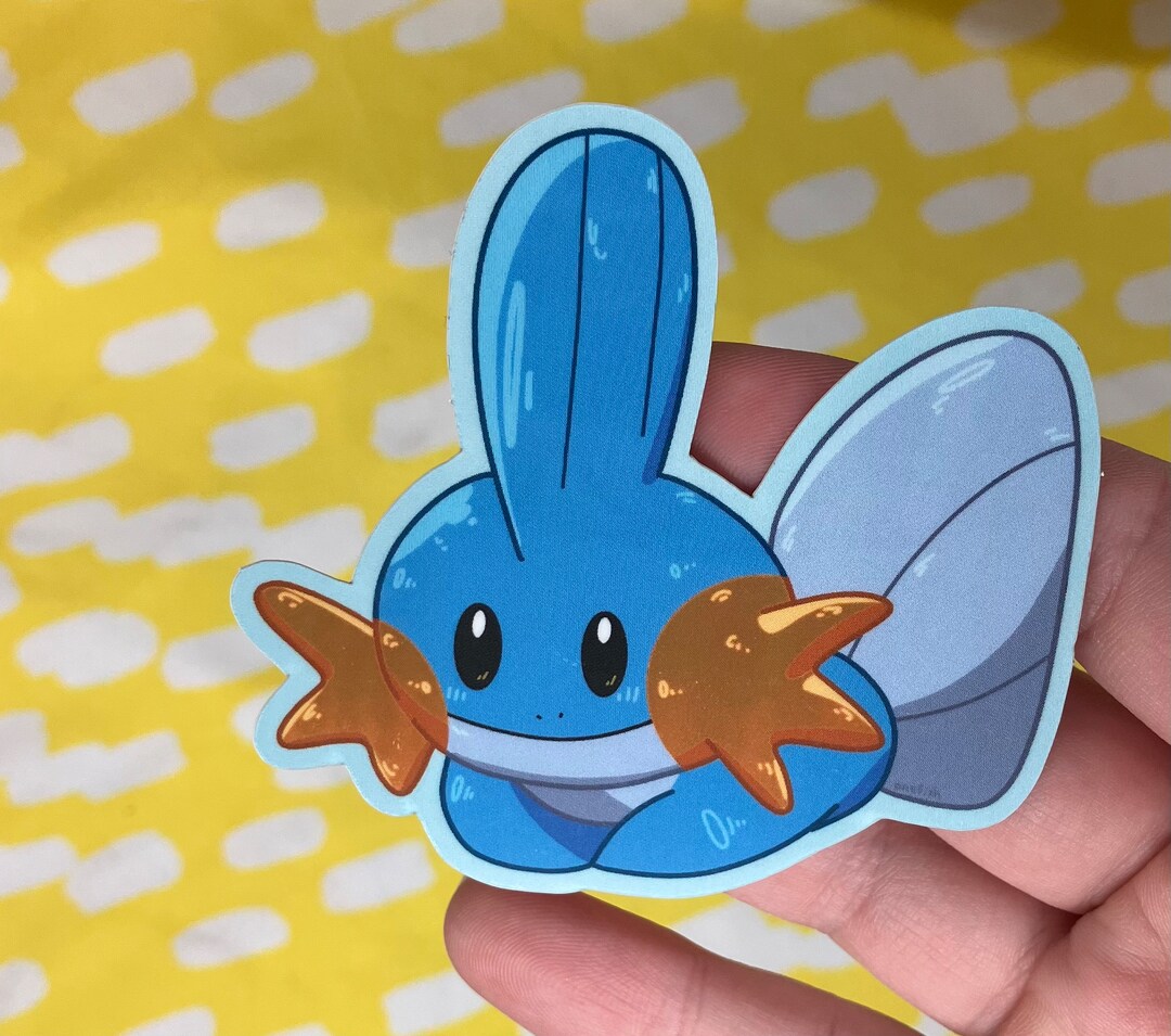 Holographic Loaf Mudkip Glossy Sticker - Etsy