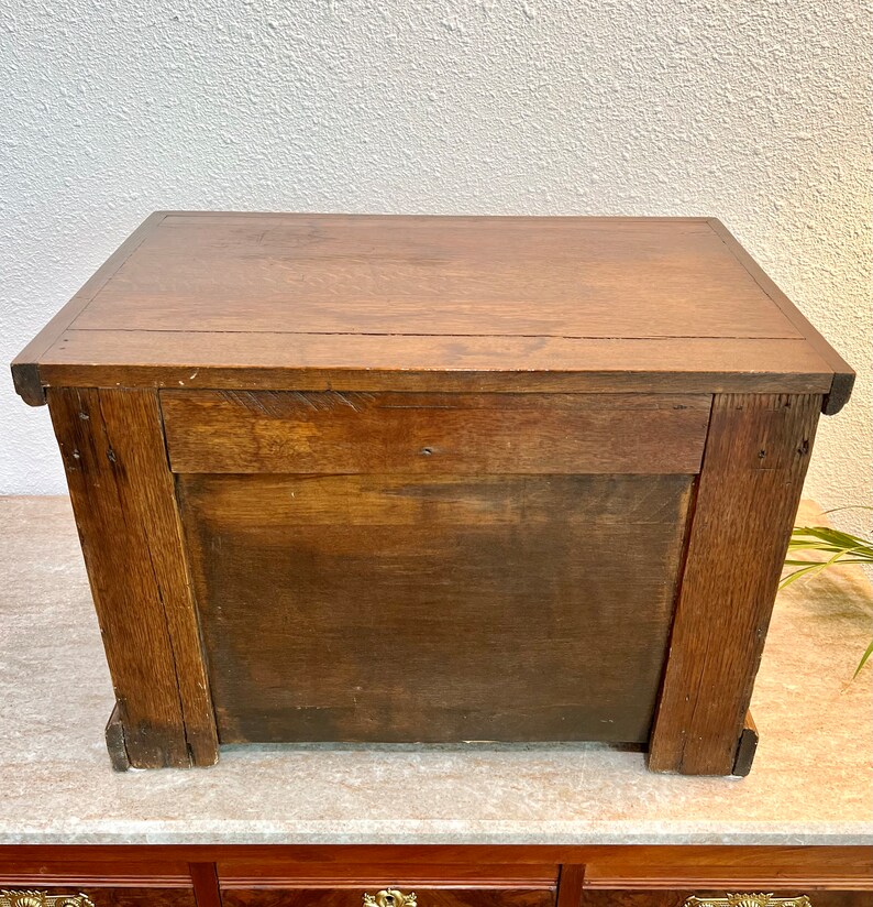Oak Thread Chest Antique 4 Drawer Clarks Miles End ONT Spool - Etsy