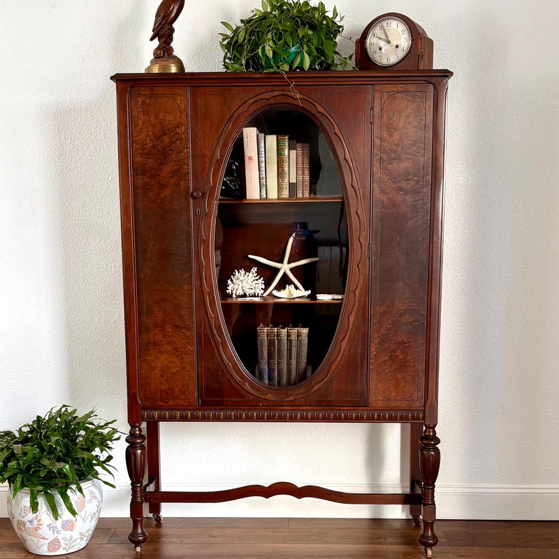 Antique Bookcase - Etsy