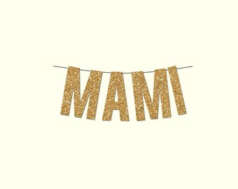 Gold Sparkly mere Banner DIY Digital Printable | Etsy