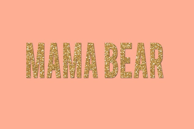 Gold Sparkly mama Bear Banner DIY Digital Printable Instant Download - Etsy