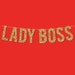 Gold Sparkly LADY BOSS Banner DIY Digital Printable Instant Download - Etsy