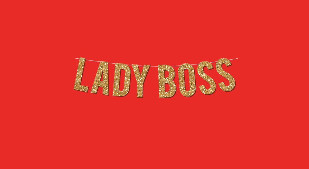Gold Sparkly LADY BOSS Banner DIY Digital Printable Instant Download - Etsy