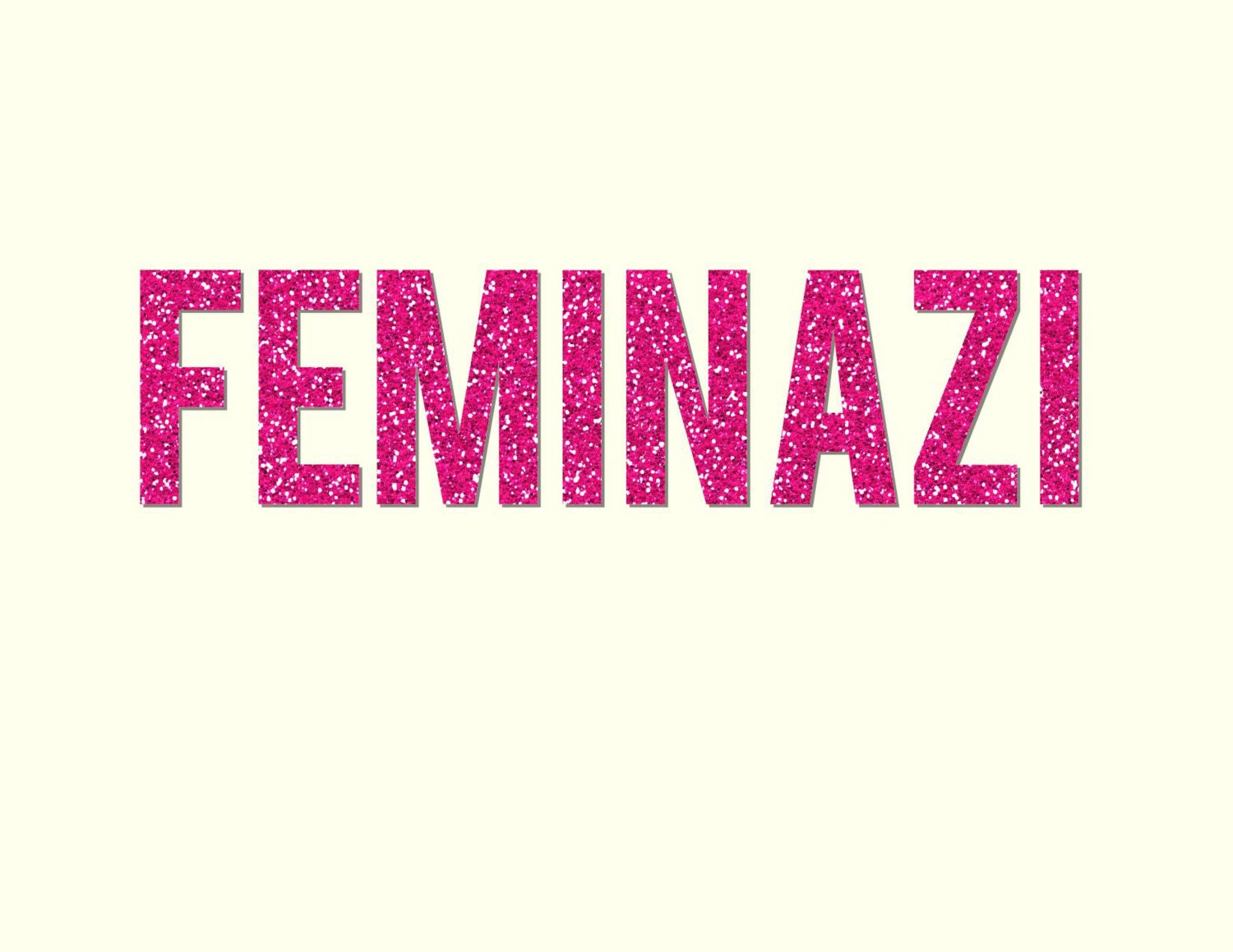 Hot Pink feminazi DIY Banner Digital Printable Instant Download - Etsy