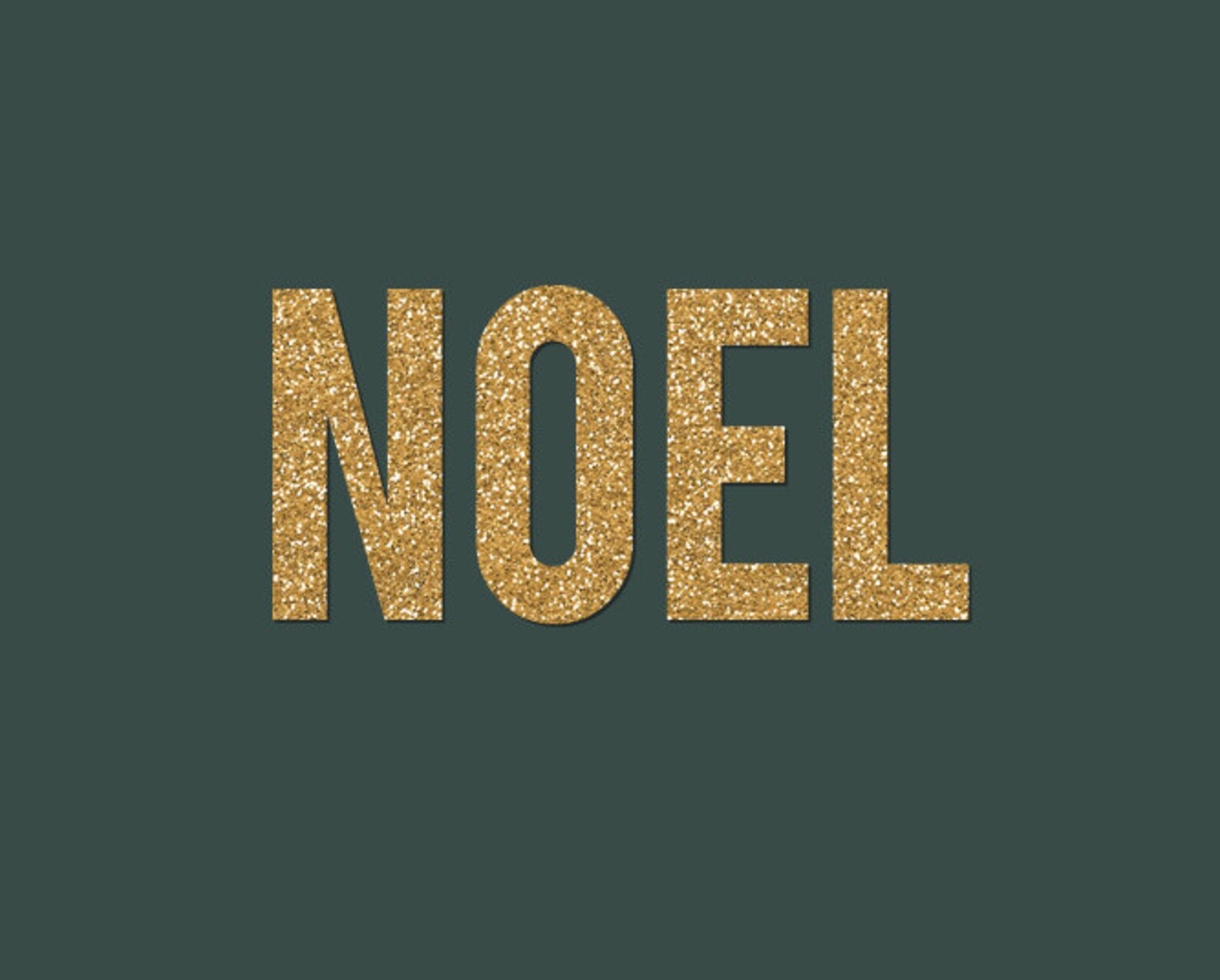 Gold Sparkly noel DIY Christmas Banner Digital Printable Instant ...