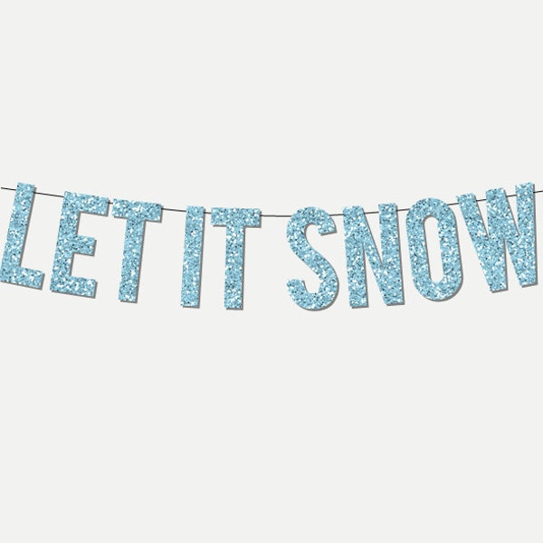 Let It Snow Banner - Etsy
