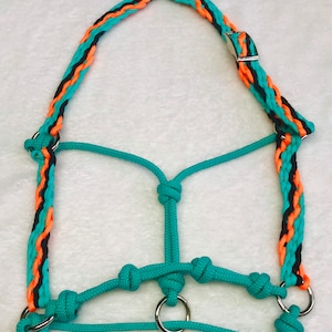 Rope & Braided Halter Weanling Size,weanling Halter,foal Halter,horse Halter,pony Halter - Etsy