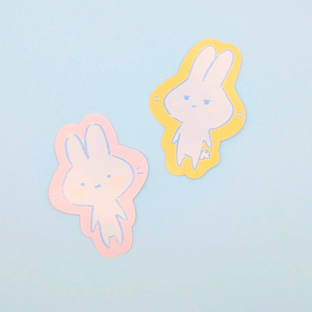 Bunnies Sticker Collection - Etsy