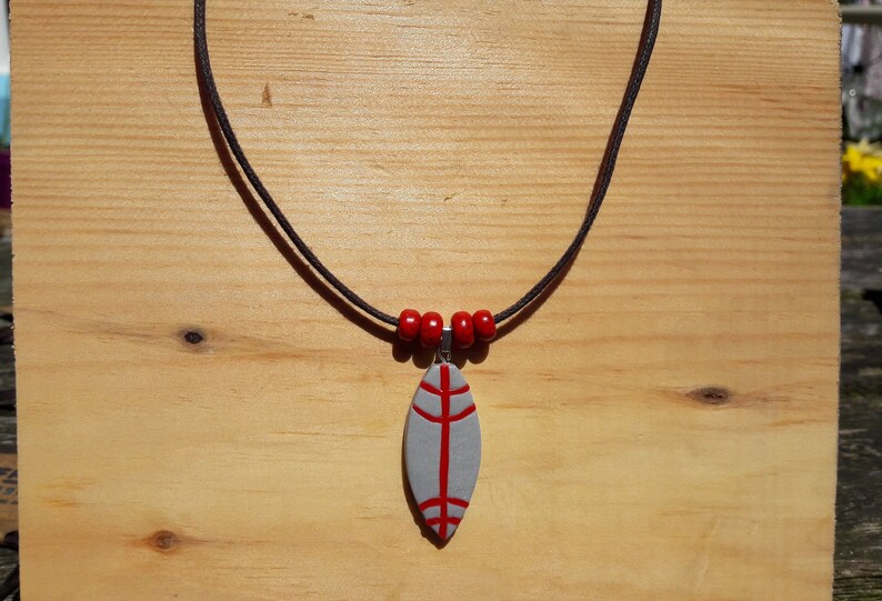 Polymer Clay Surfboard Pendant Handmade Fimo Beach Surf Surfer Style ...