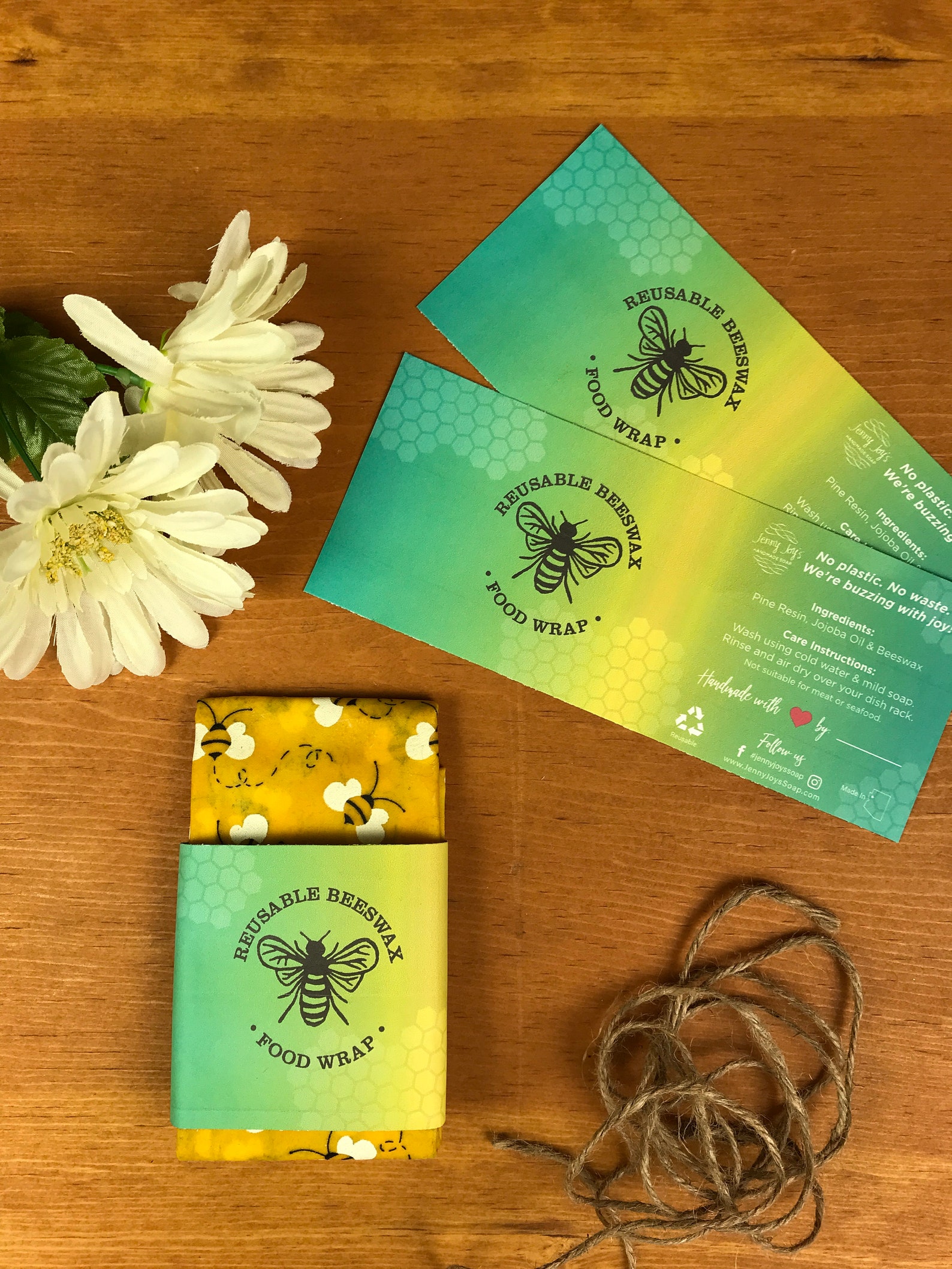 Beeswax Wrap Gift Label Template: Eco-friendly Printable (PDF, JPG) - Etsy