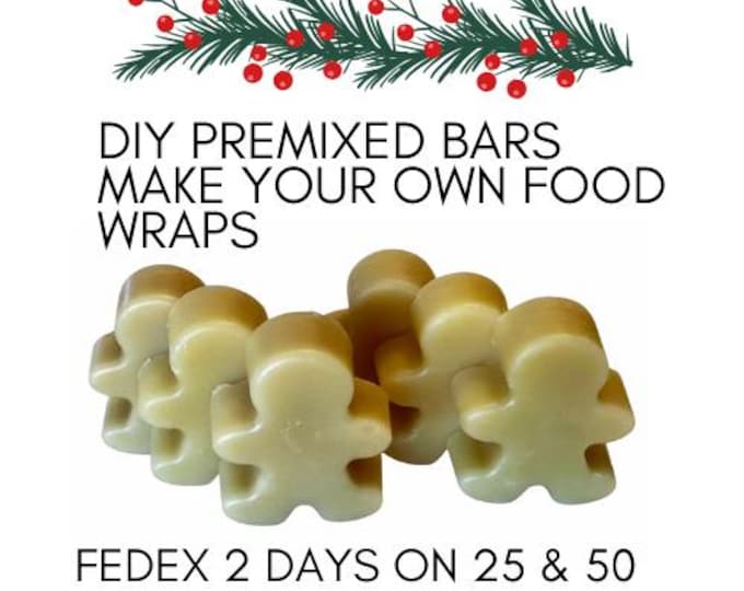 DIY Beeswax Wrap Kit: Pine Resin, Zero Waste Food Storage - Etsy