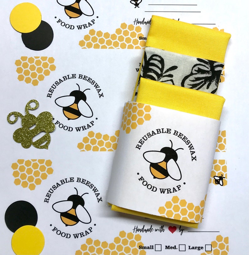 DIY Beeswax Wrap Labels: Printable Gift Tag (PDF/JPG) - Etsy