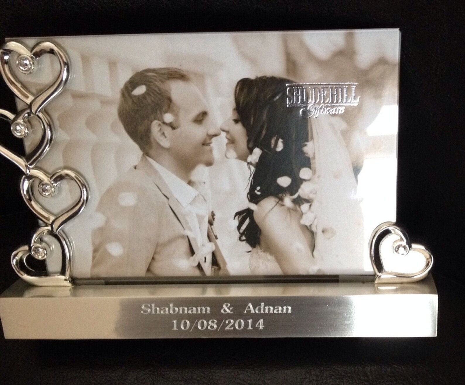 Personalised Engraved Silver Hearts Photo Frame 6 X 4 - Etsy UK