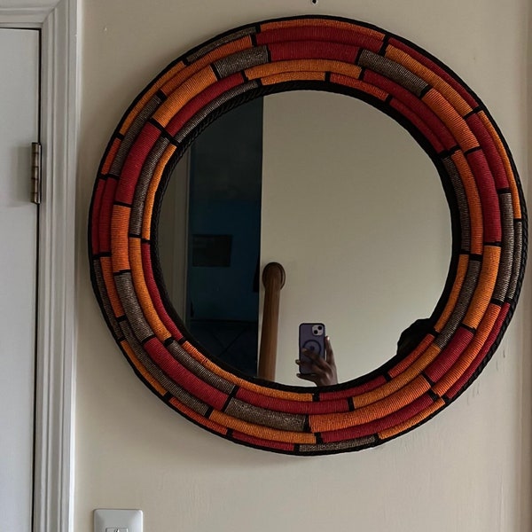Beaded Mirror - Etsy