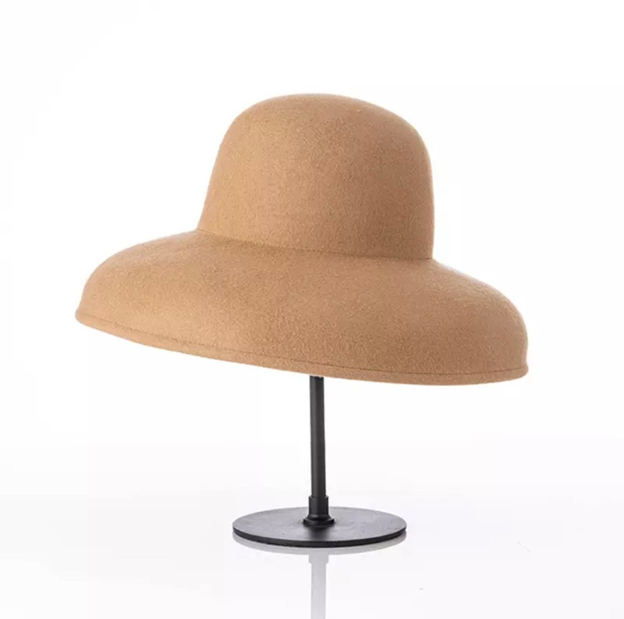 King Wheat Wide Edge Big Brim Wool Hat Hepburn Style Beaded - Etsy UK