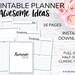 Awesome Ideas Planner Pack - 16 Pages {instant Download} - Etsy