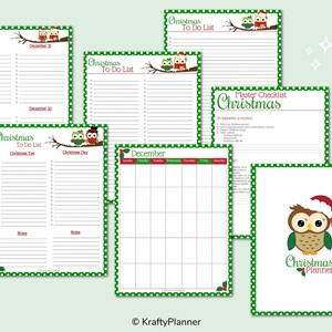 Festive Owl Christmas Planner is Perfect for Keeping Track of Your ...