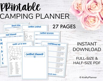 Camping Checklist Editable Printable Camp Tent Packing List - Etsy