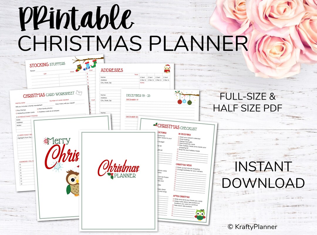 Christmas Planner: Instant Download - Etsy