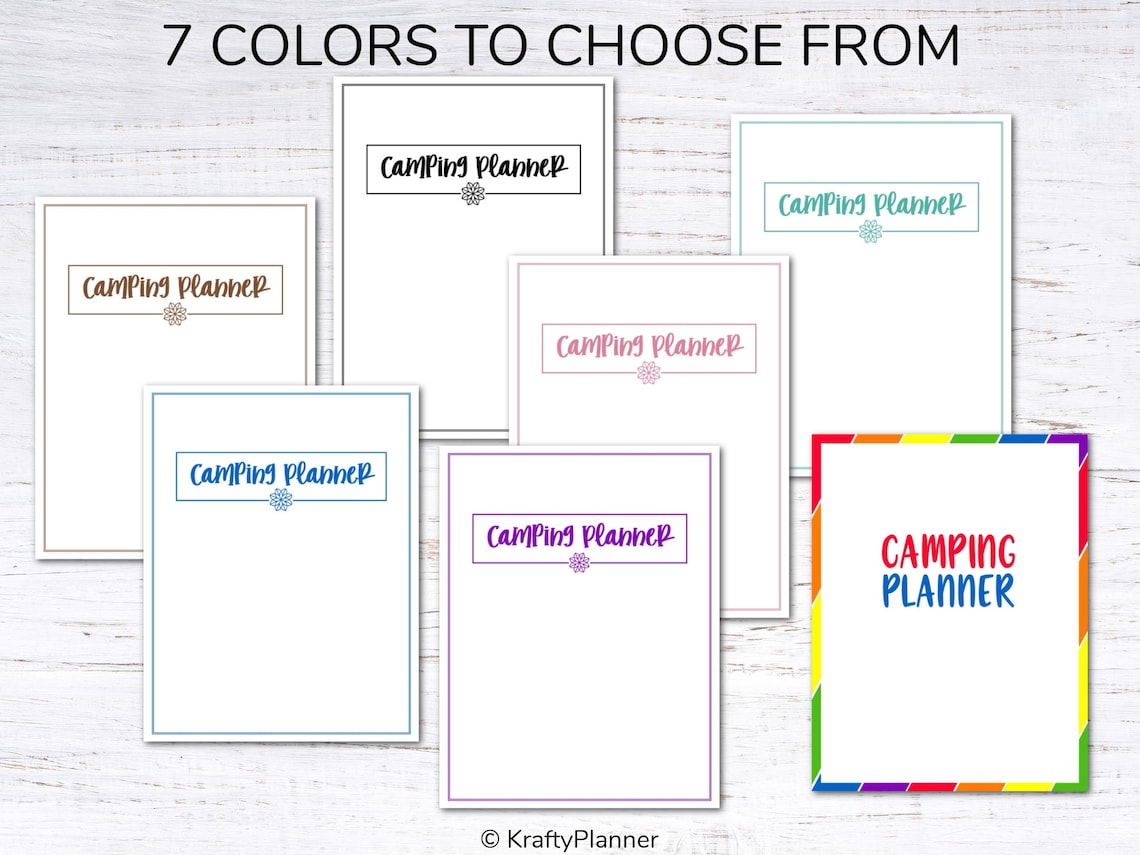 Camping Planner and Journal Printable Camping Journal Printable Travel ...