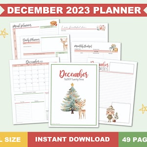 December 2023 Planner Printable PDF Instant Download December 2023 ...