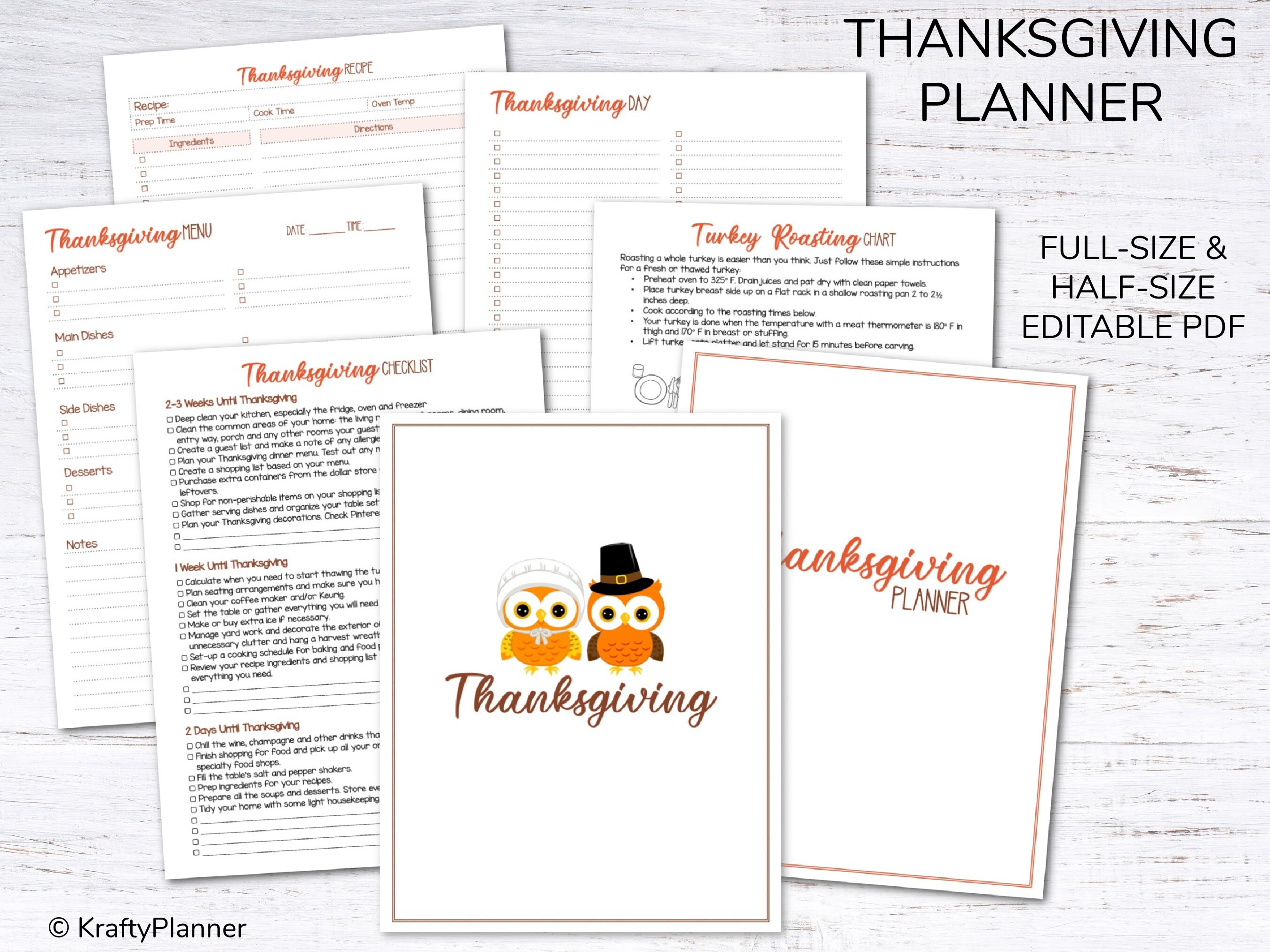 Holiday Planner Bundle, Thanksgiving Planner, Christmas Planner ...
