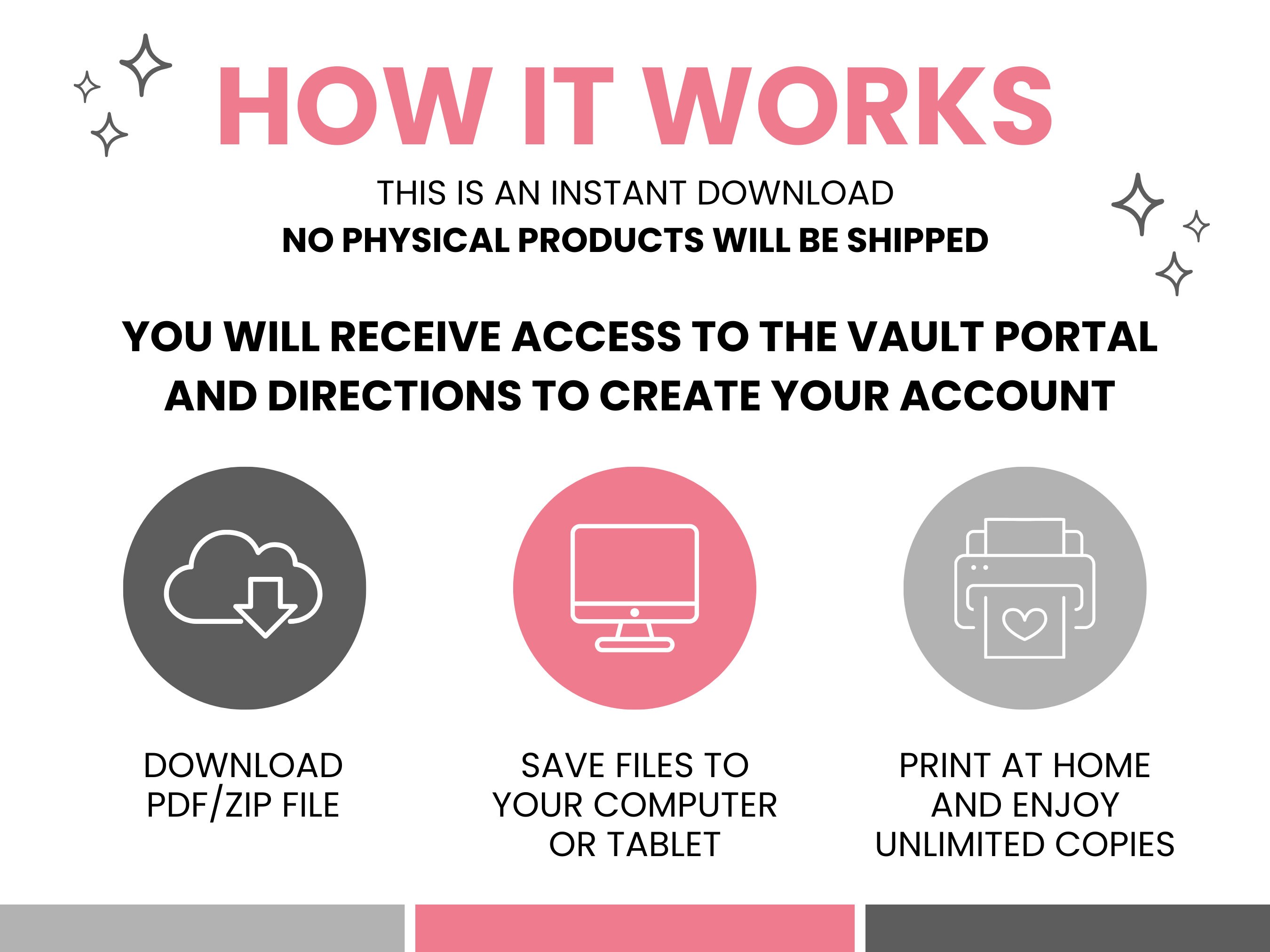 Krafty Planner Printable Vault | All-in-one Access Pass Lifetime Shop ...