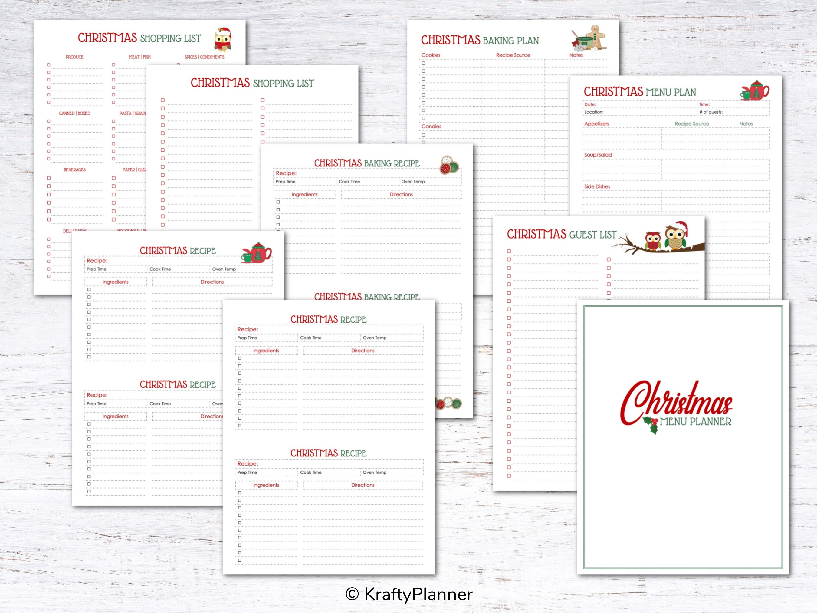 Christmas Planner: Instant Download - Etsy