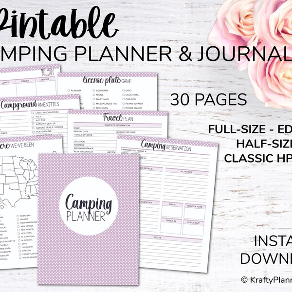 Camping Journal - Etsy