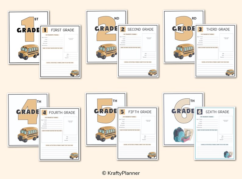 School Memory Box and Keepsake Folder Printables, Back-to-school ...